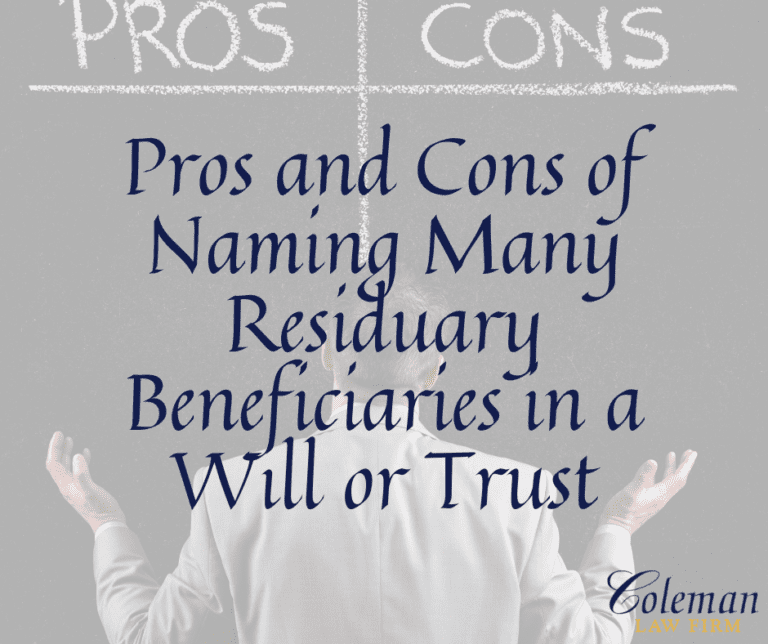 Pros and Cons of Naming Many Residuary Beneficiaries in a Will or Trust ...